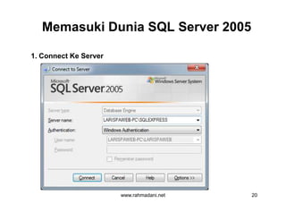 Part 2 kenalan & instalasi sql server 2005 express | PPT
