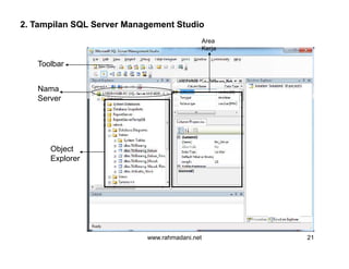 Part 2 kenalan & instalasi sql server 2005 express | PPT