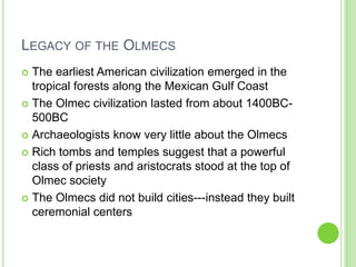 WH Chapter 7 Olmecs and Mayas | PPTX