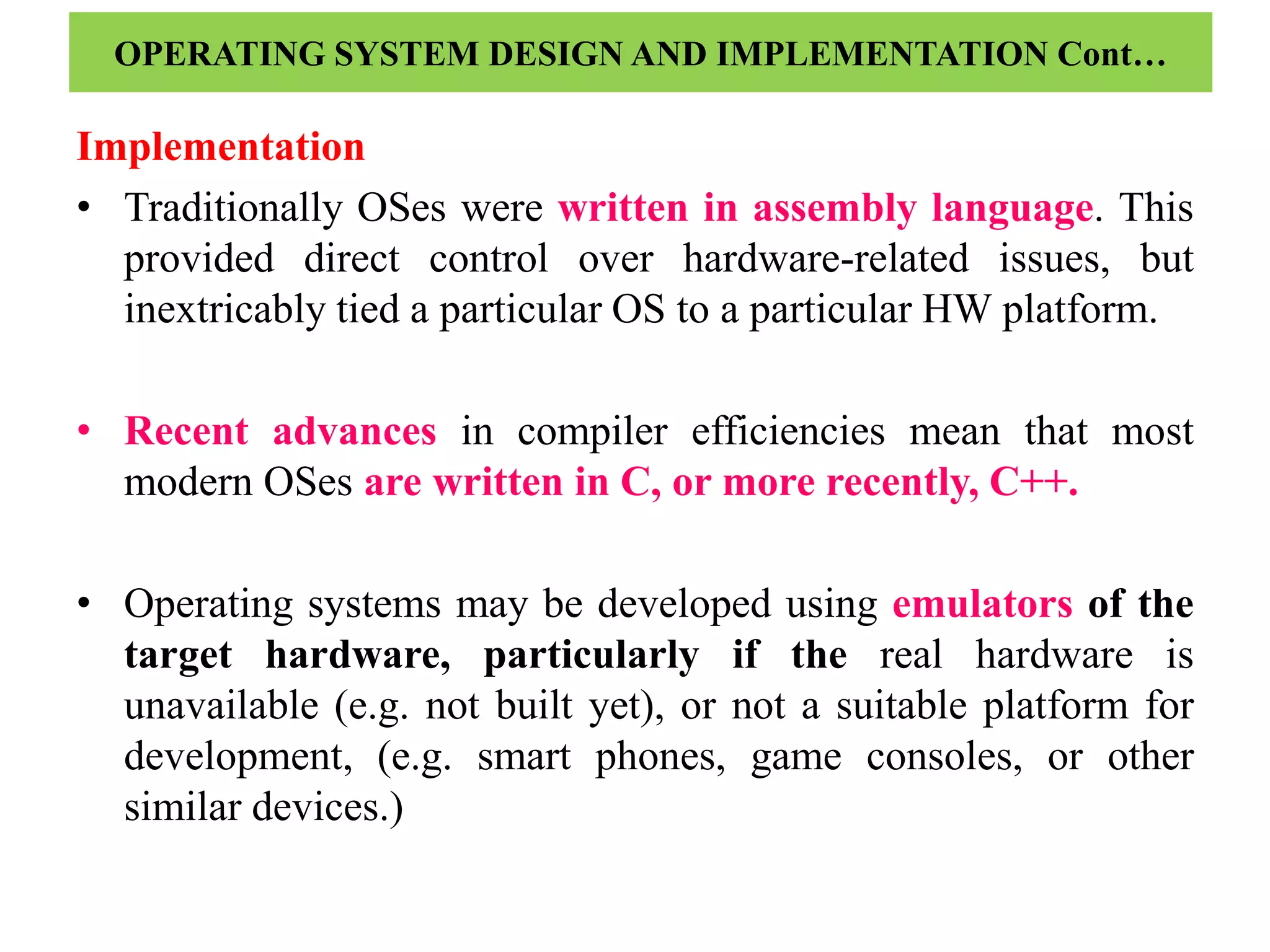 OPERATING SYSTEM SERVICES, OPERATING SYSTEM STRUCTURES | PPT | Operating Systems | Computer ...