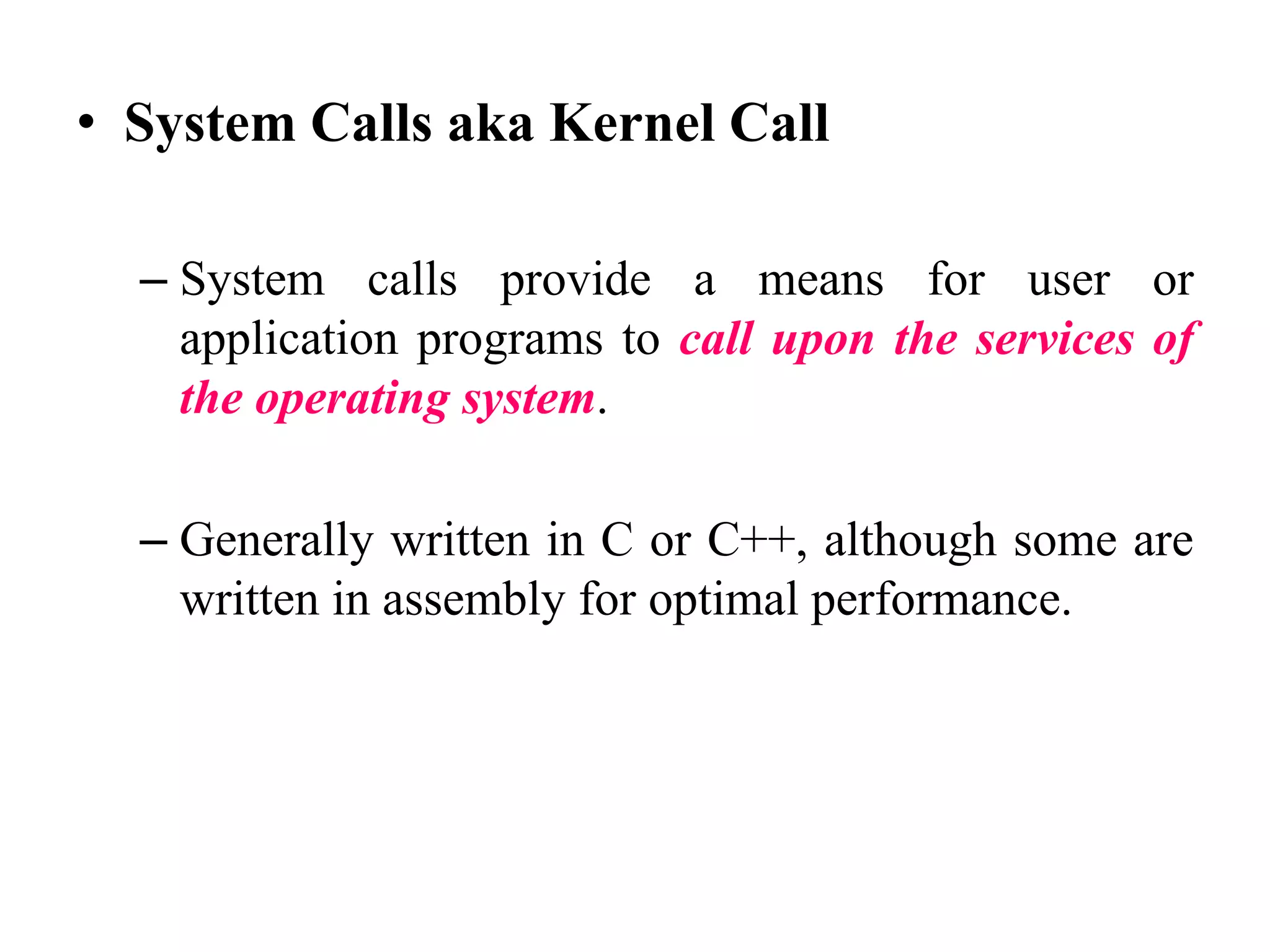 Operating System Services Operating System Structures Ppt Operating Systems Computer