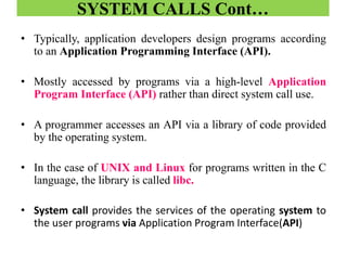 OPERATING SYSTEM SERVICES, OPERATING SYSTEM STRUCTURES | PPT
