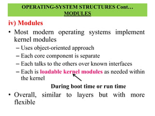 OPERATING SYSTEM SERVICES, OPERATING SYSTEM STRUCTURES | PPT