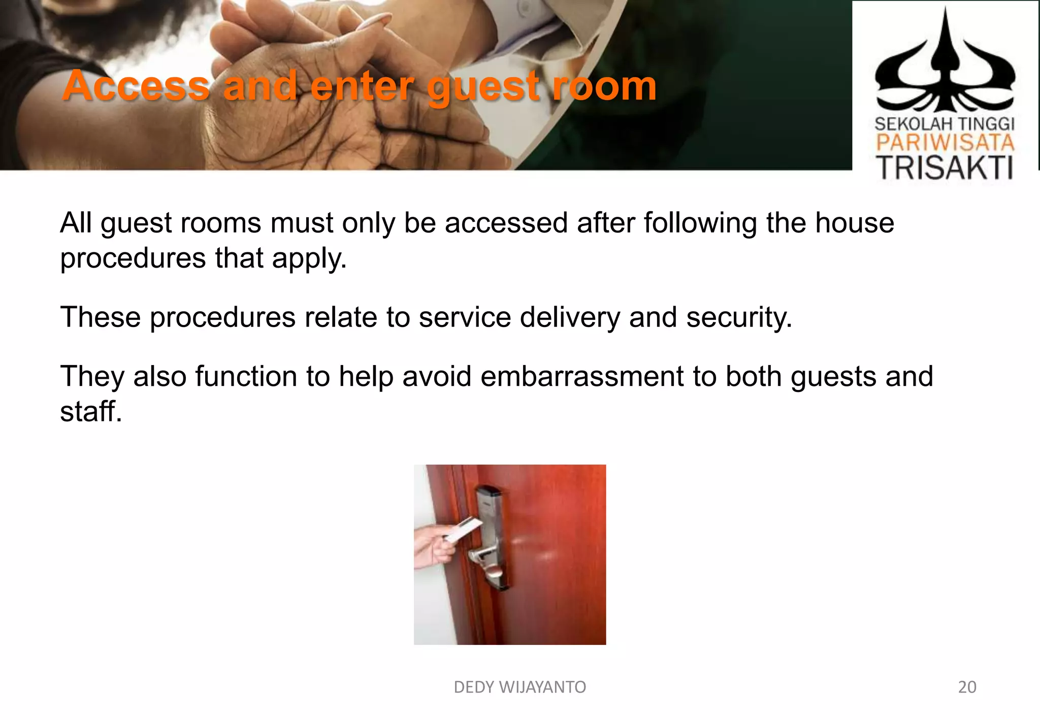 Part 2 prepare rooms for incoming guests | PPTX