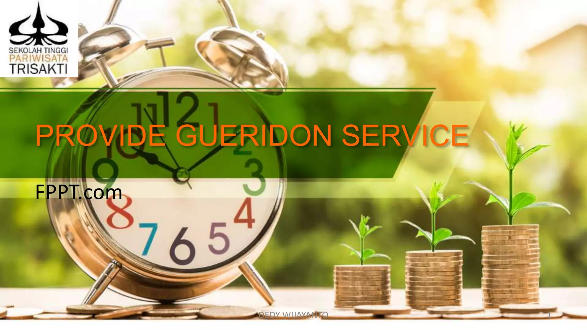 Part 2 provide gueridon service | PPT