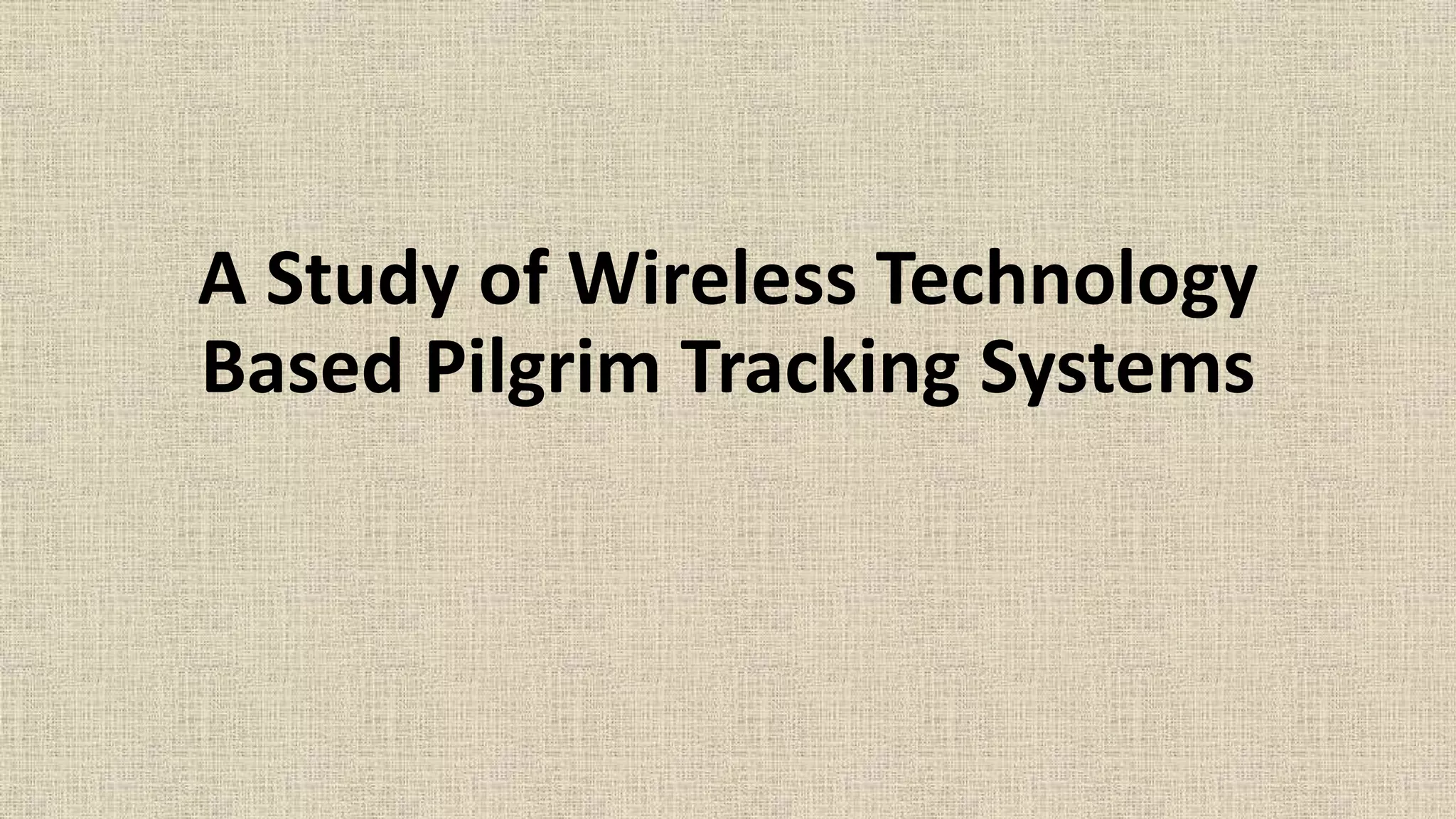 Part 2: Technical Specification HAJJ Pilgrims Tracking System | PPTX
