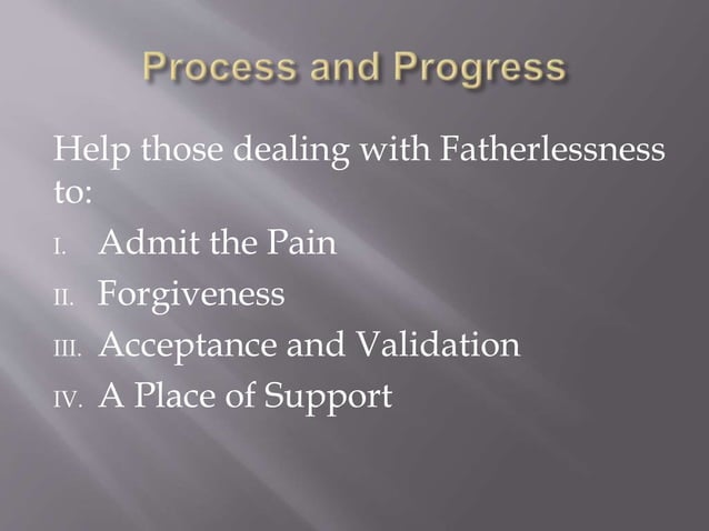 Part 2 the problem of fatherlessness | PPTX | Christianity | Religion ...