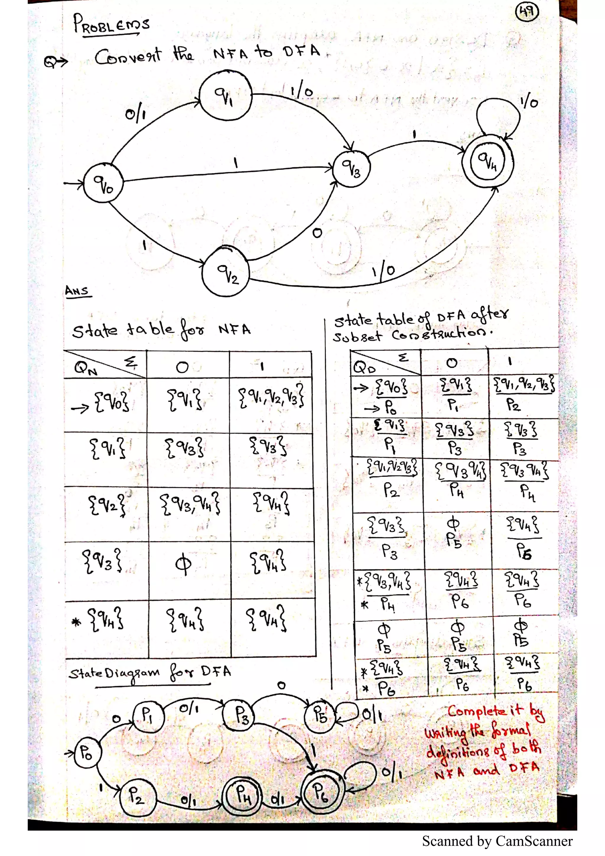 Ktu Theory Of Computation Lecture Notes Part 2 Pdf 9103