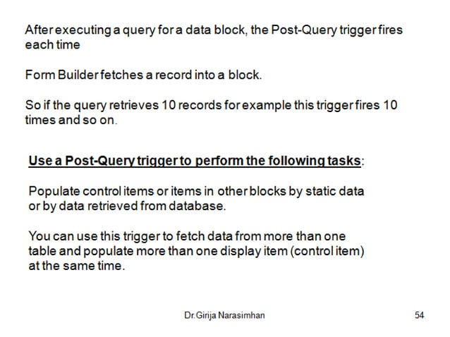 Part 20 post query | PPT