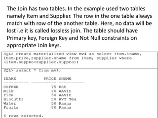 Part 23 mv using join | PPT