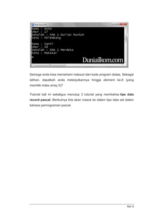 Part 25 Array Record | PDF