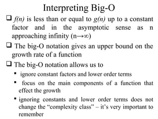 Data Structures- Part2 analysis tools | PPT