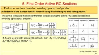 Active RC Filters Design Techniques | PPT