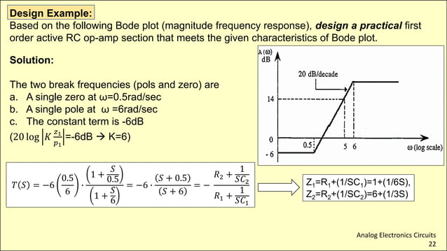 Active RC Filters Design Techniques | PPT