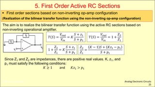 Active RC Filters Design Techniques | PPT