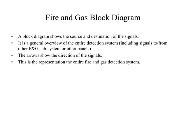 Fire and Gas Detection System : Part 2_Block Diagram_Philosophy, Signal ...