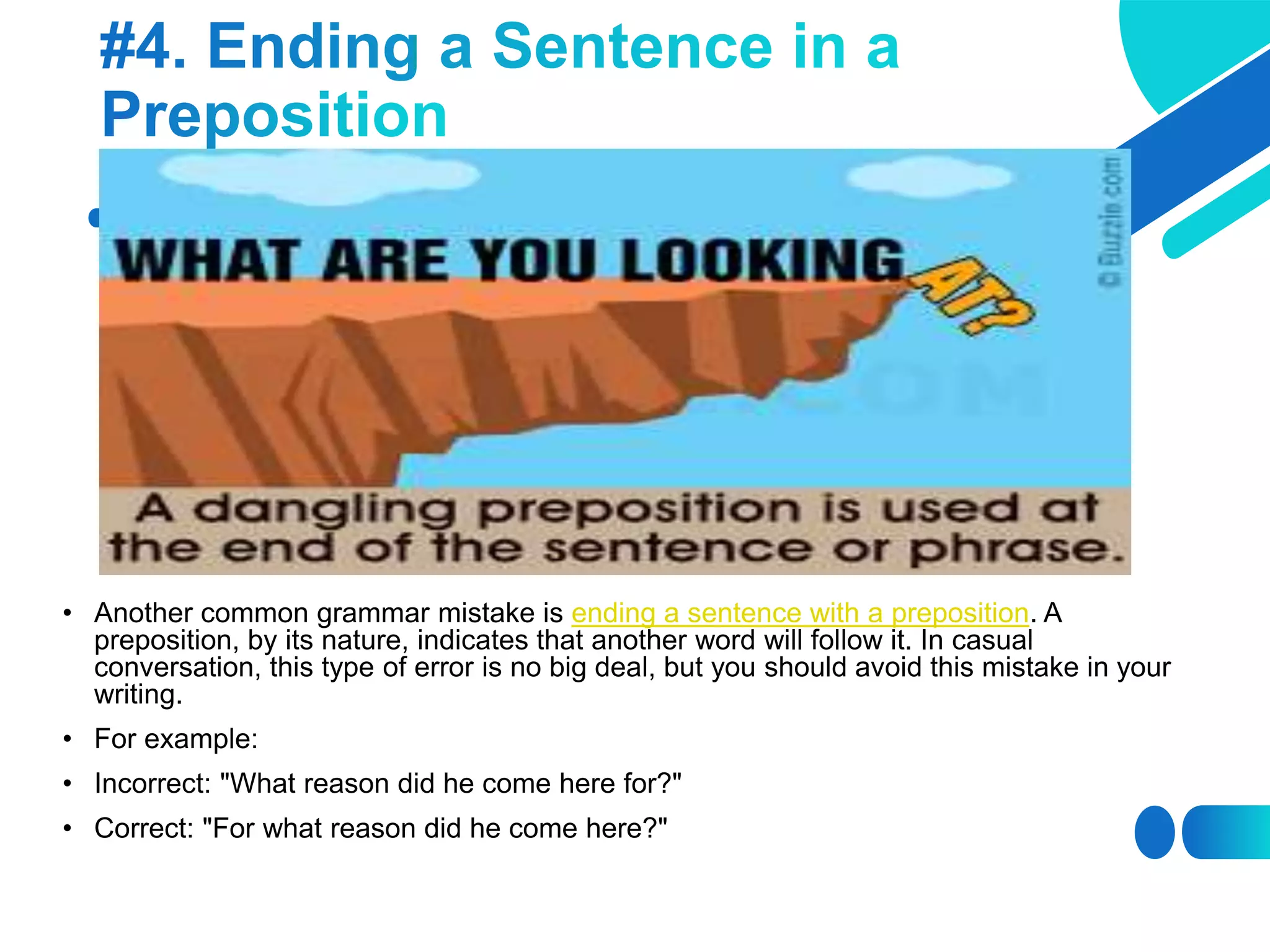 Common grammatical errors || Part || || | PPTX