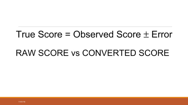 Interpreting scores from Test | PPT