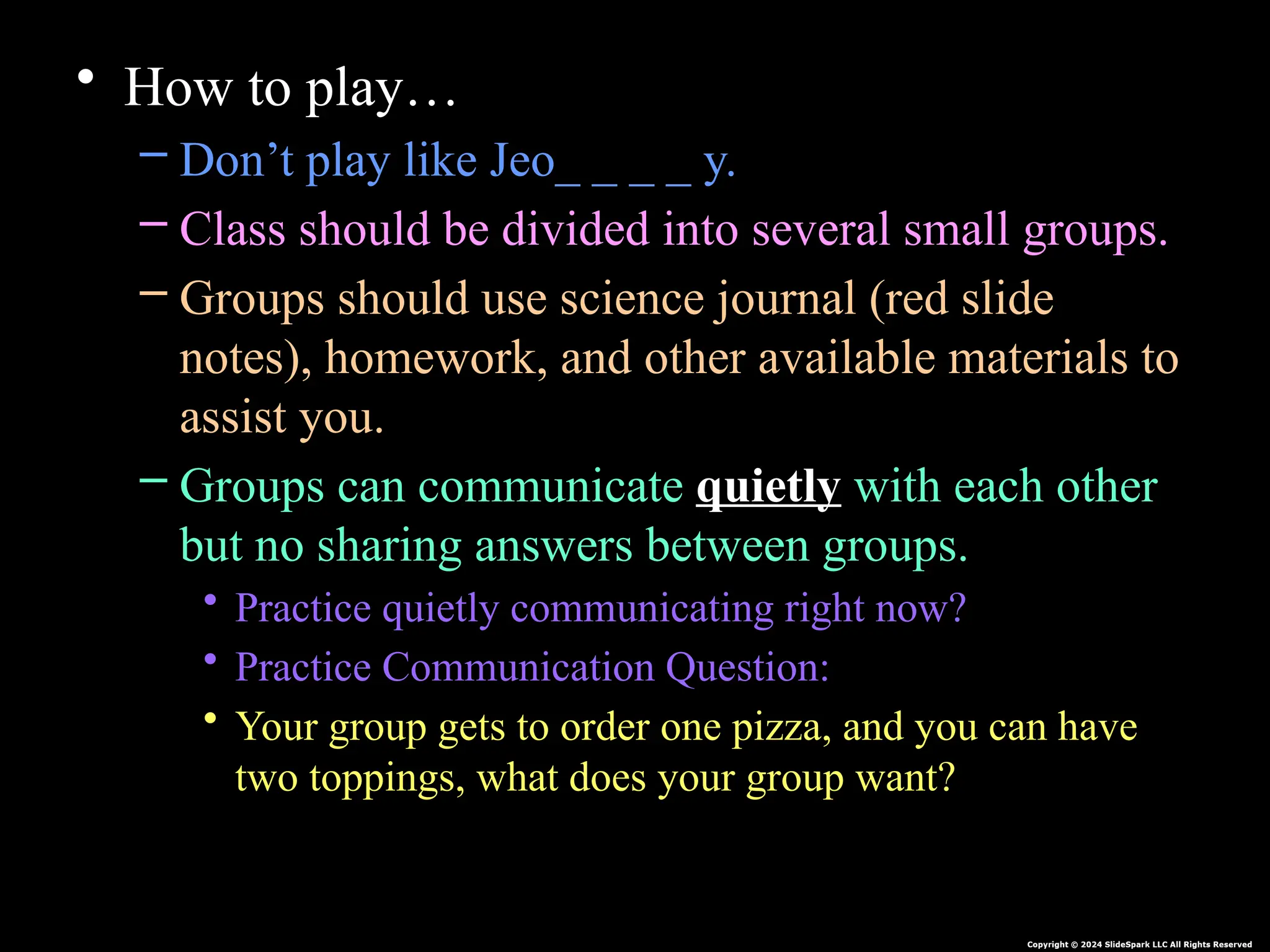 Water Cycle Review Game for Middle School Science from SlideSpark ...