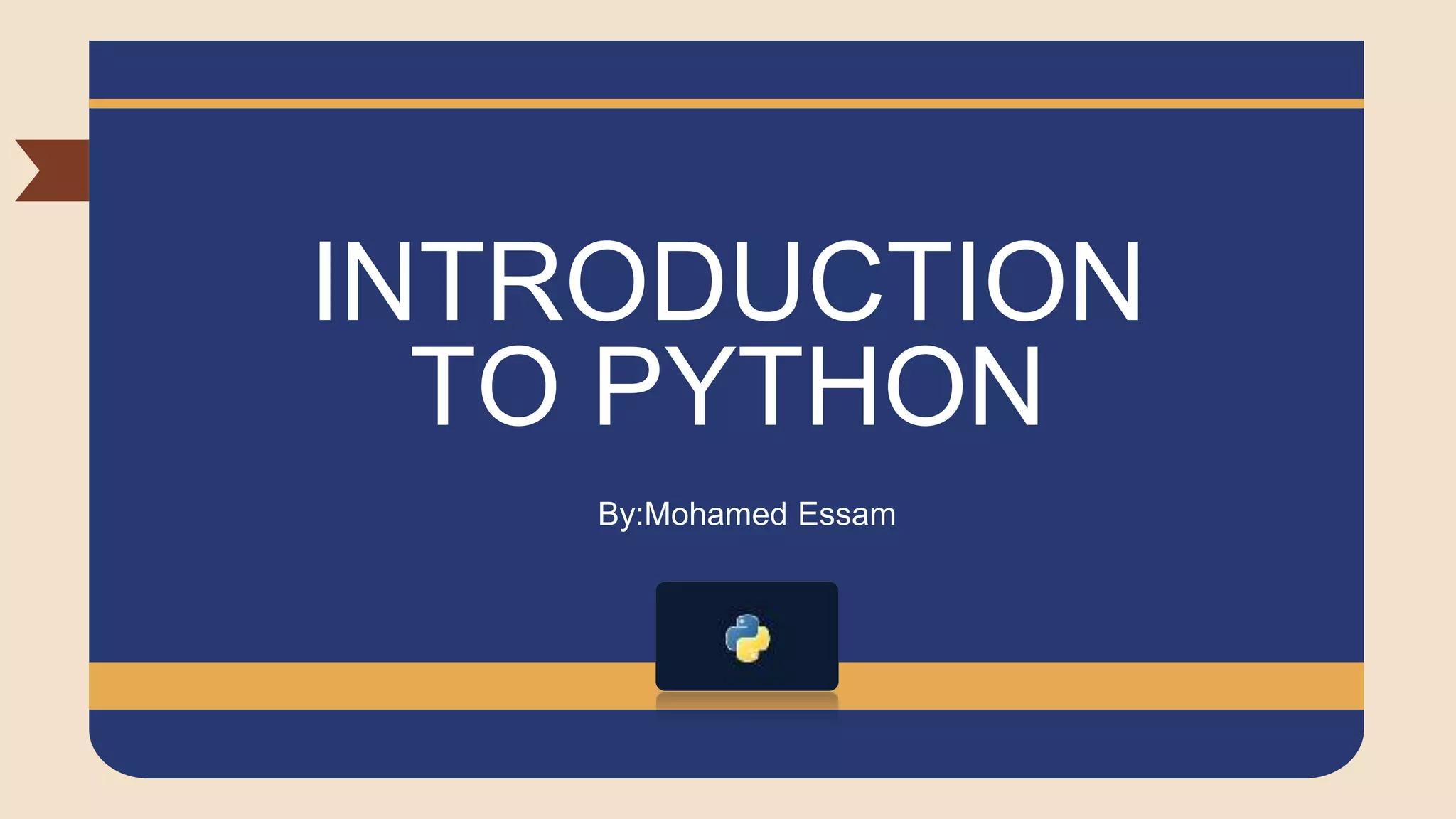 Intro to python | PPTX