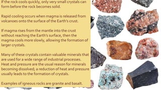 PART 2 Rocks and Minerals and their exploitation.pptx | Geology | Science