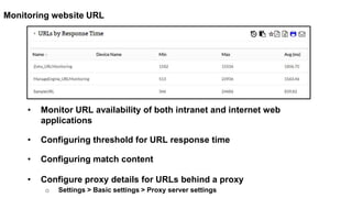 [Season - 3 Free OpManager Training] Monitoring Server Performance | PPTX