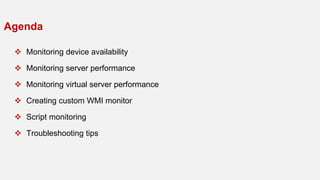 [Season - 3 Free OpManager Training] Monitoring Server Performance | PPTX
