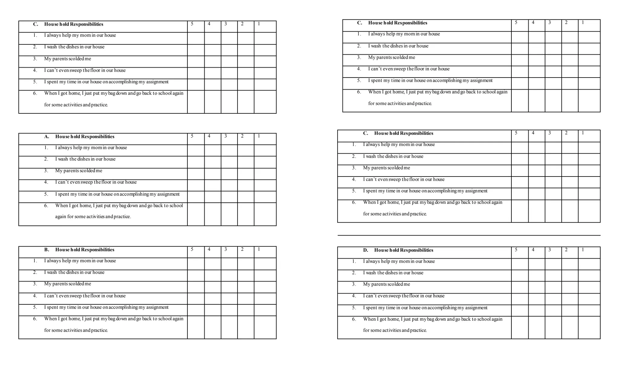 Part 2 survey form questionnaire | PPT