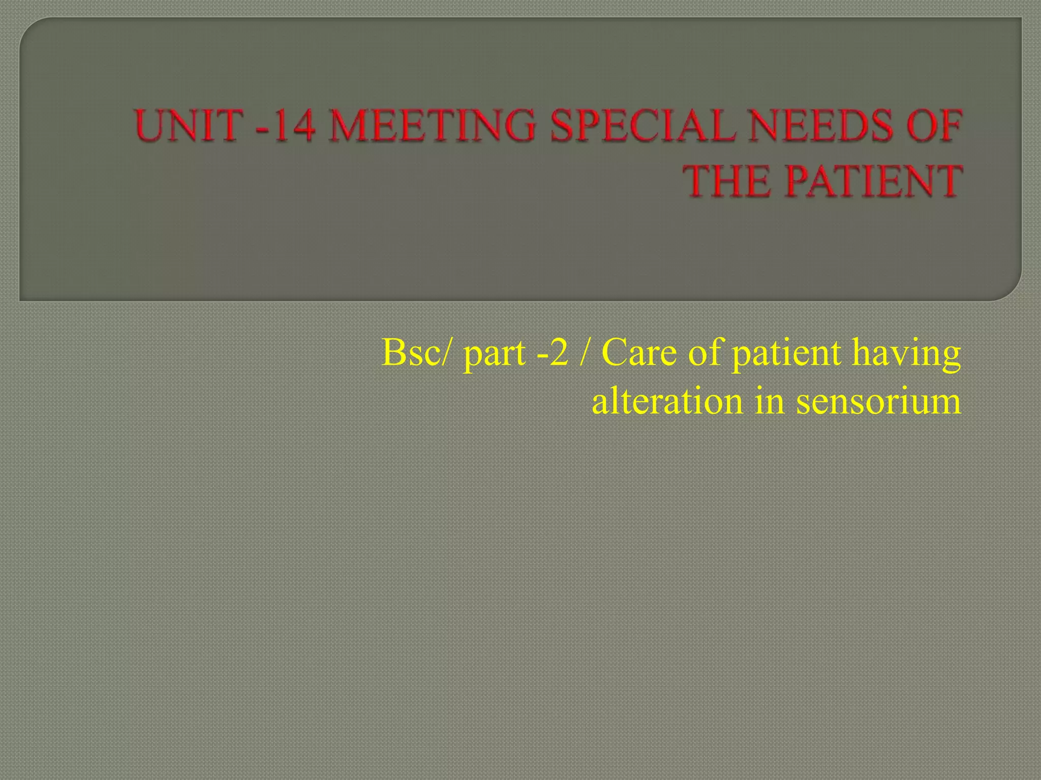 Part 2 unit 14 bsc | PPT