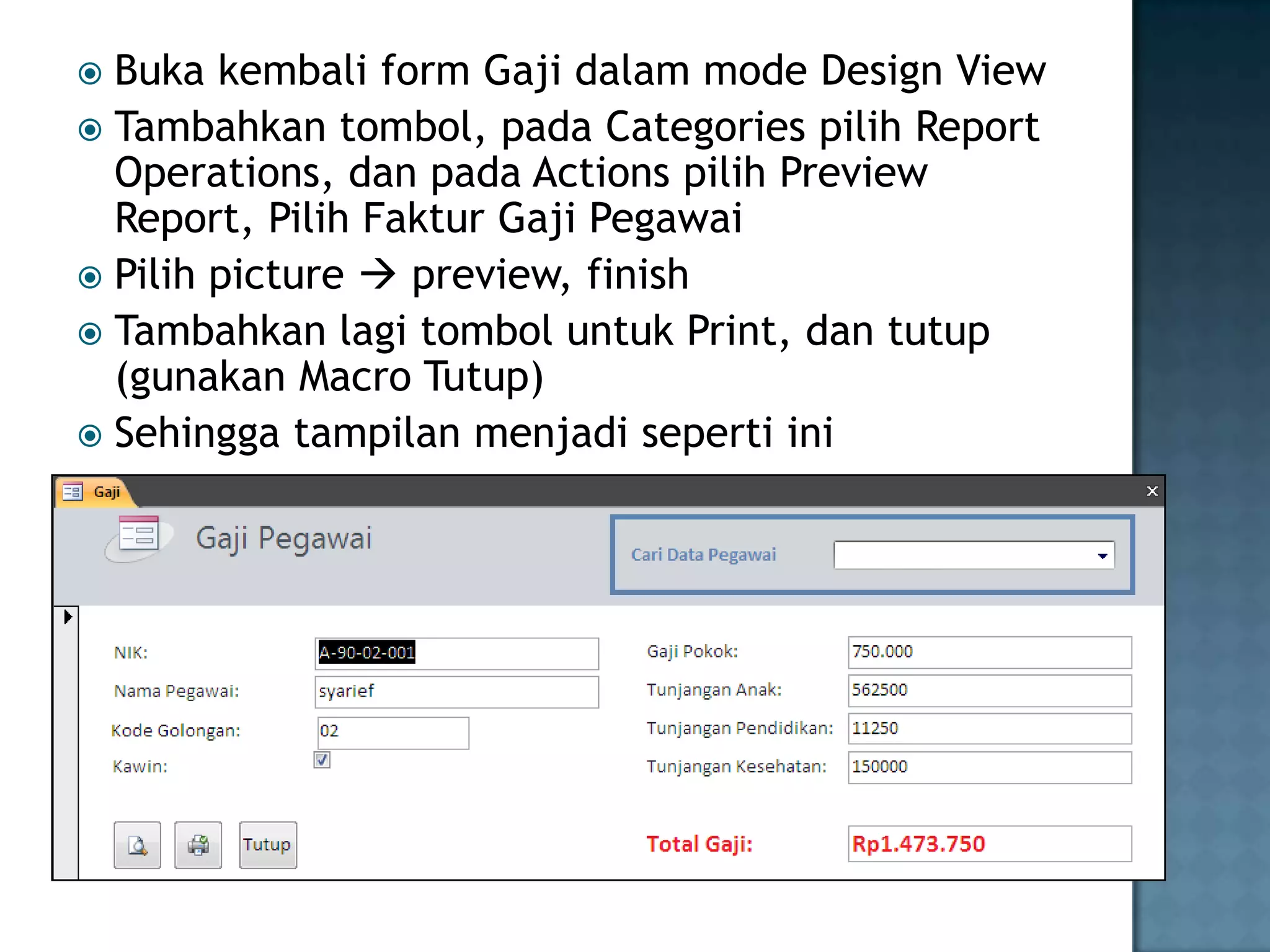 Step By Step Latihan Soal Ms. Access 2007 (Part 3) | PPSX