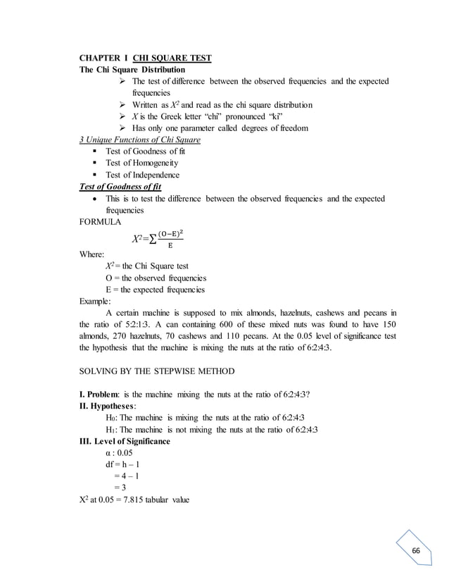 Non Parametric Statistics | DOCX