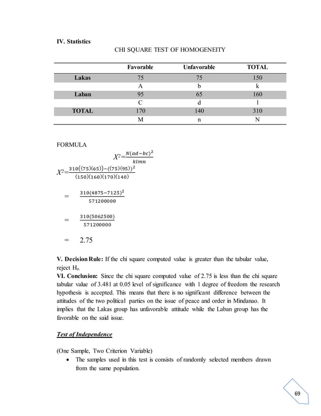 Non Parametric Statistics | DOCX