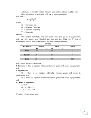 Non Parametric Statistics | DOCX