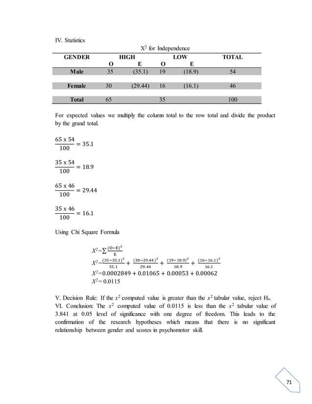 Non Parametric Statistics | DOCX