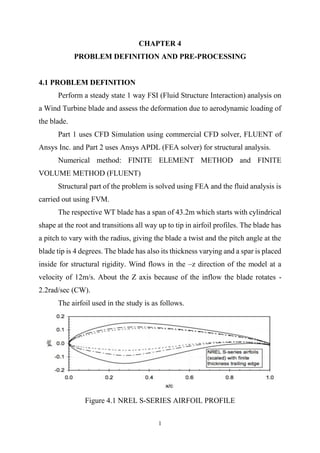 Horizontal axis wind turbine blade- 1way FSI analysis | PDF