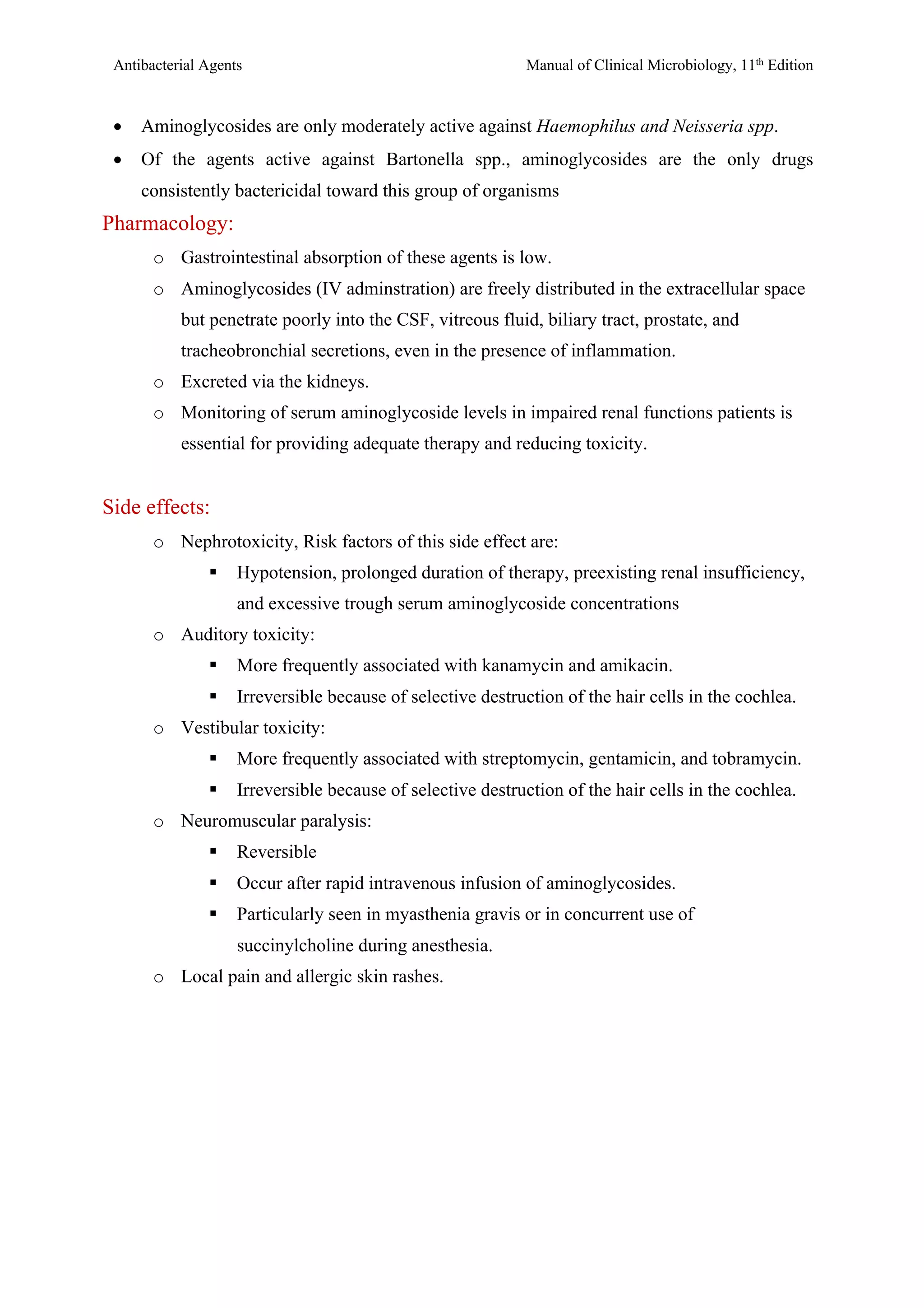 Protein Synthesis Inhibitors Antibiotics | PDF