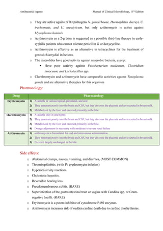 Protein Synthesis Inhibitors Antibiotics | PDF | Infectious Diseases ...
