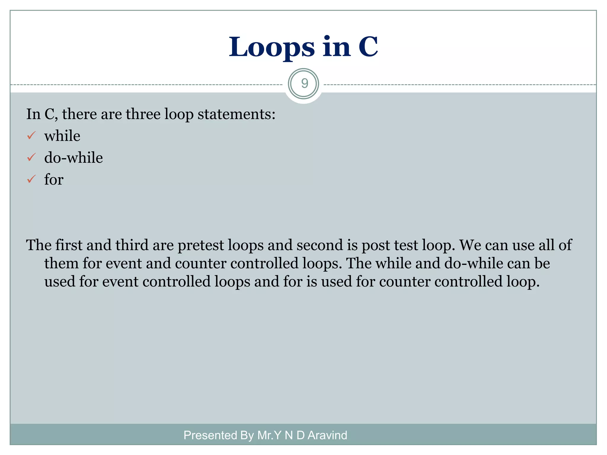 Repetations in C | PDF