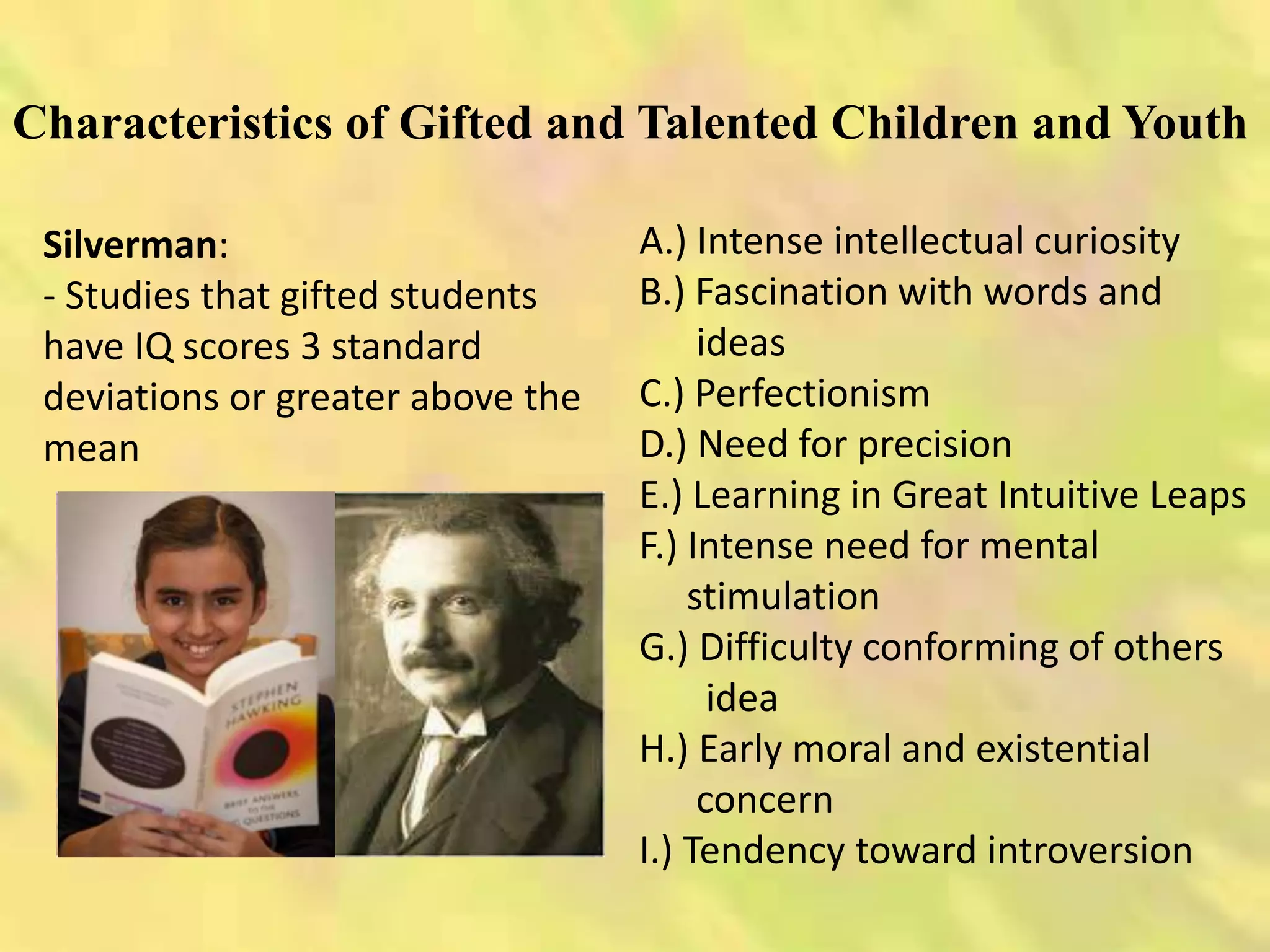 Definitions of Gifted and Talented | PPTX