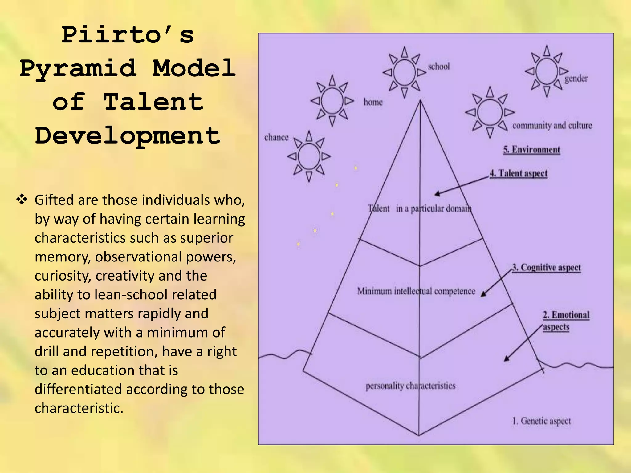 Definitions of Gifted and Talented | PPTX