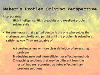 Definitions of Gifted and Talented | PPTX