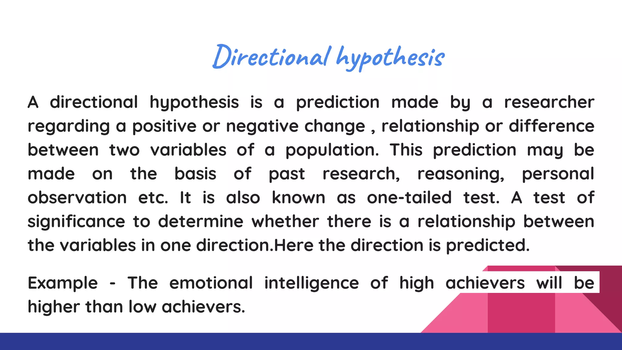 Hypothesis and tools | PPTX