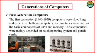 Part 3 Generations of Computers | PPT
