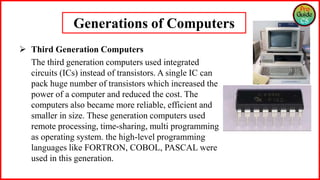 Part 3 Generations of Computers | PPT