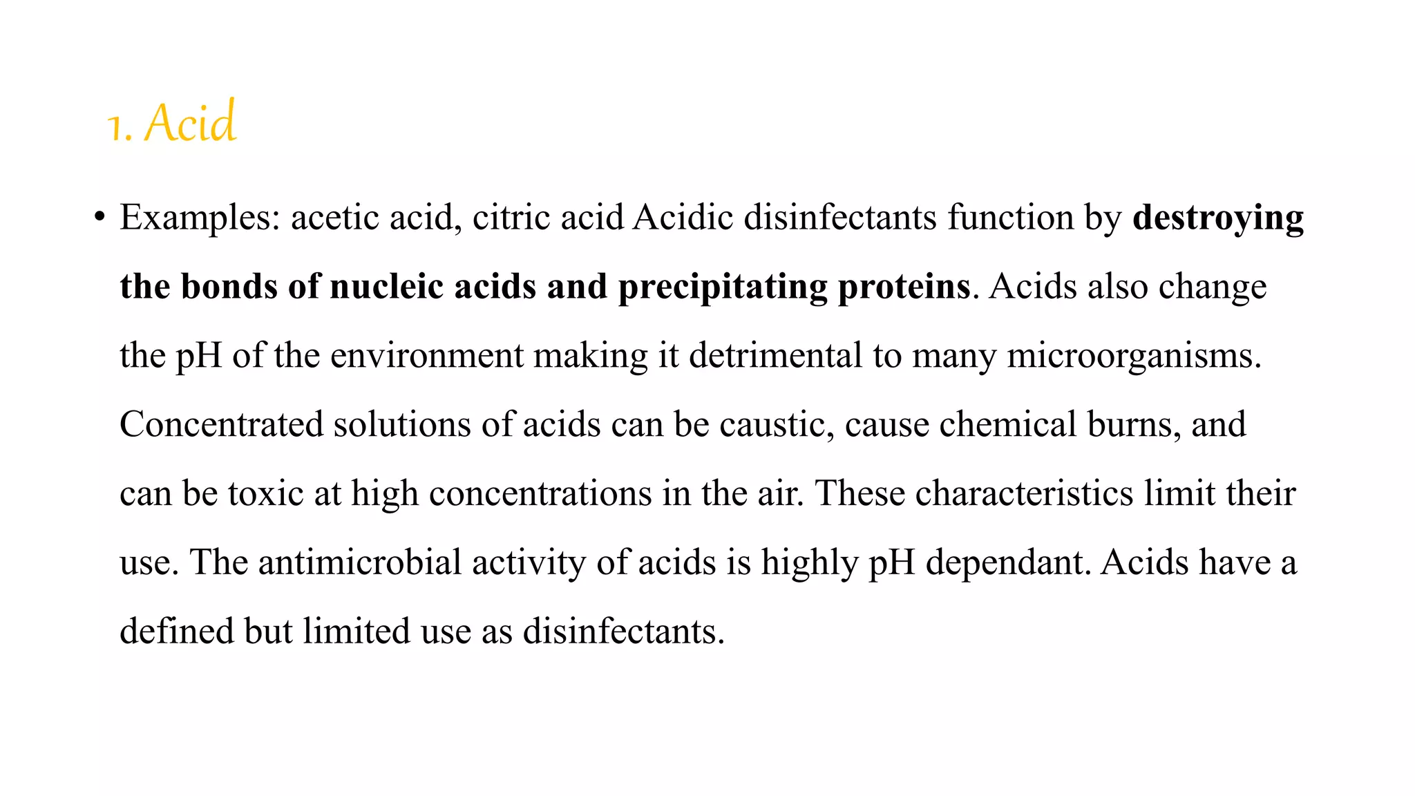 Classification and mode of action of disinfectants PHARMACEUTICAL ...