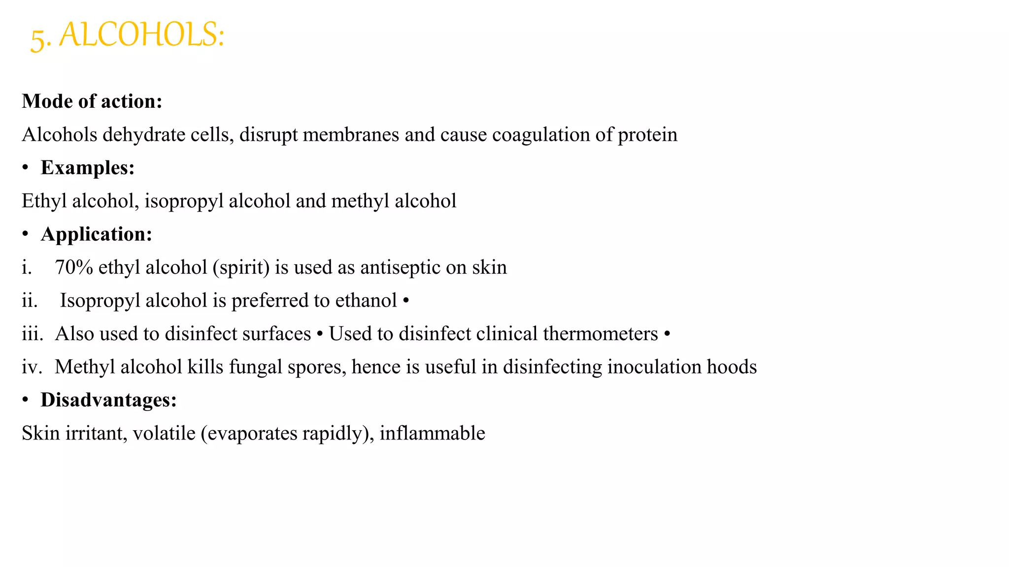 Classification and mode of action of disinfectants PHARMACEUTICAL ...