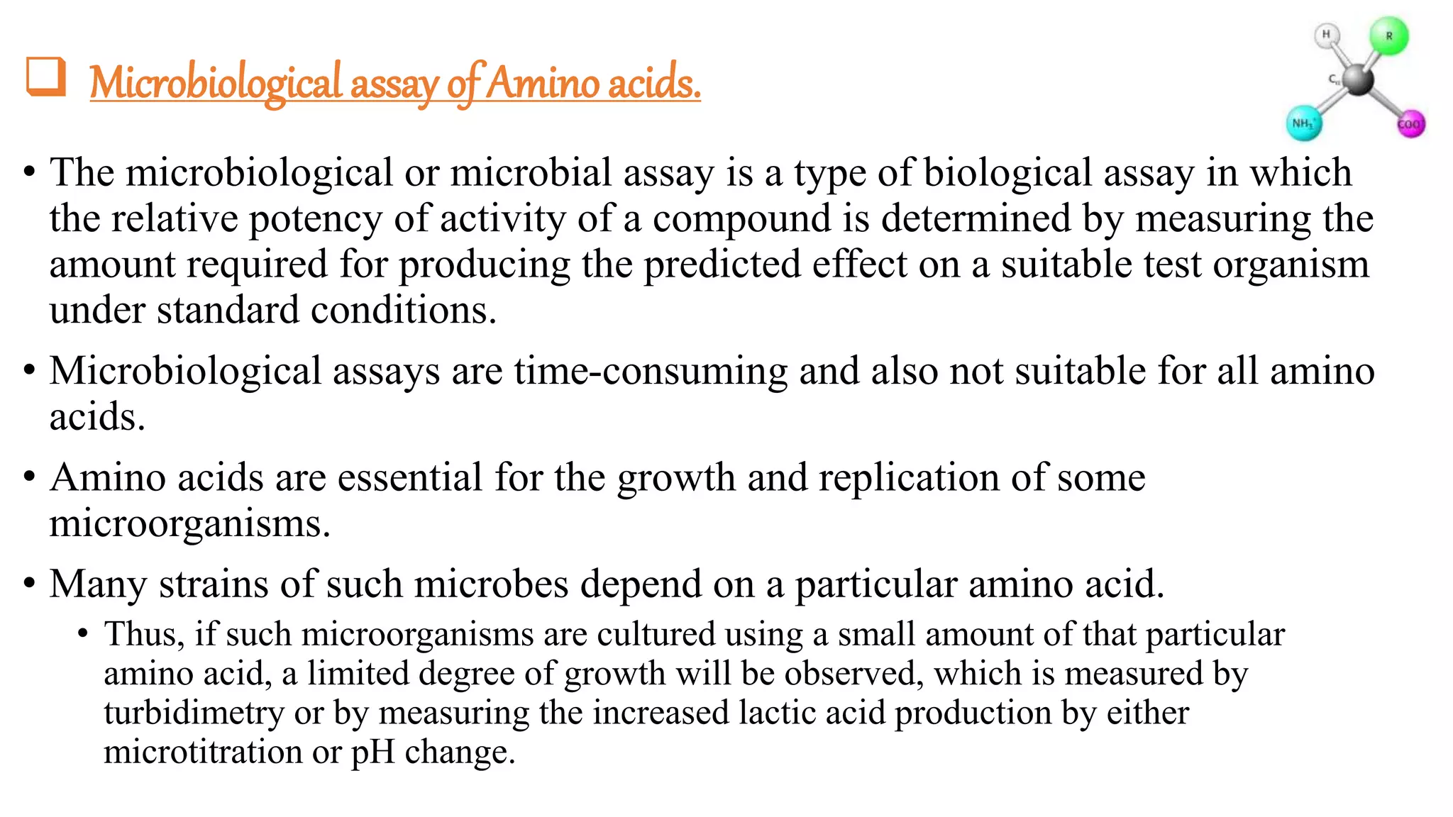 Microbiological Assay of Vitamin & Amino acid Assessment of a New ...