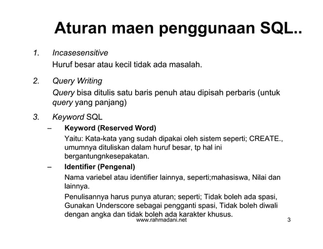 Part 3 4 - dbms pada sql server 2005 express | PPT