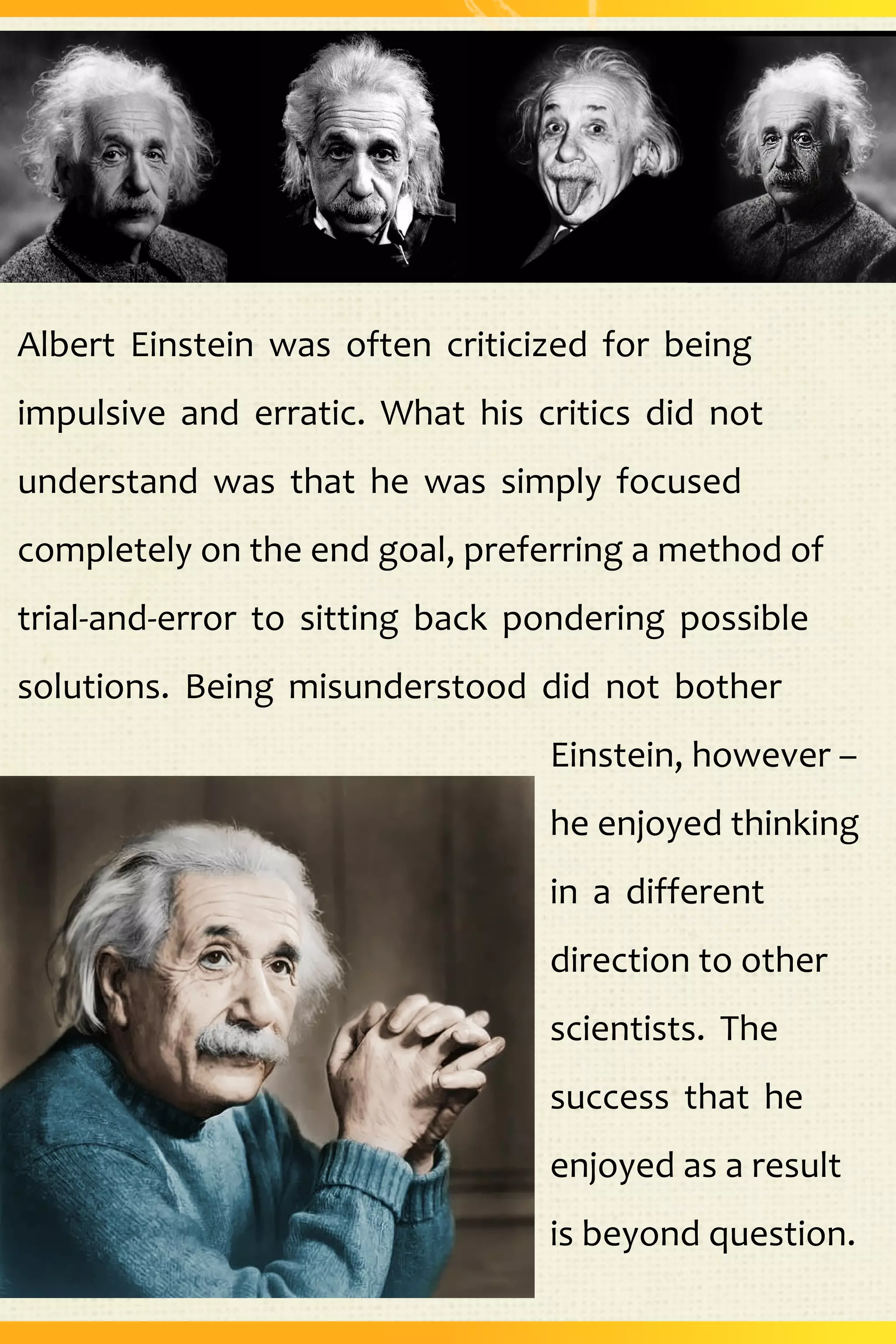 Albert Einstein Inspiration | PDF