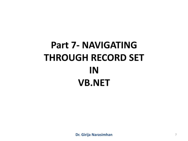 Part 3 binding navigator vb.net